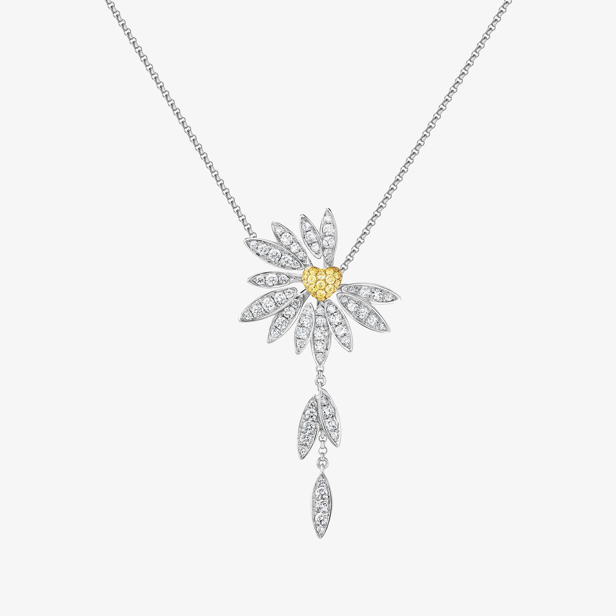 Love Me, Love Me Not Dangling Necklace – Samra Jewellery